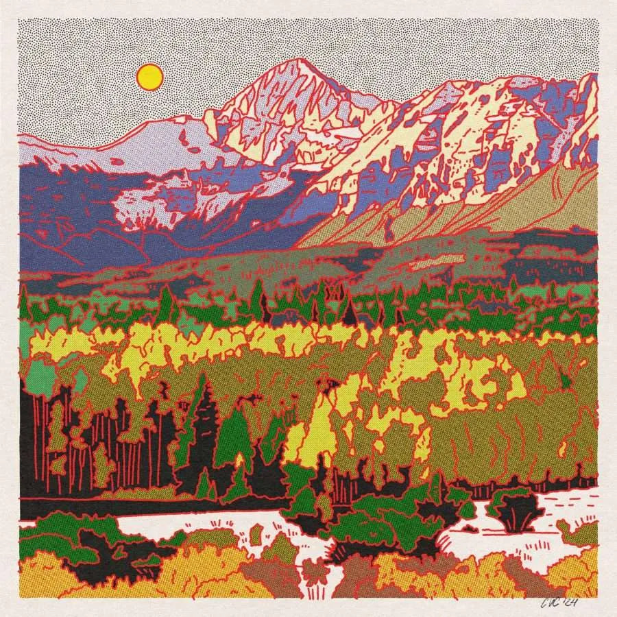 Wilson Peak Print, 12"x 12" – Indio Durham