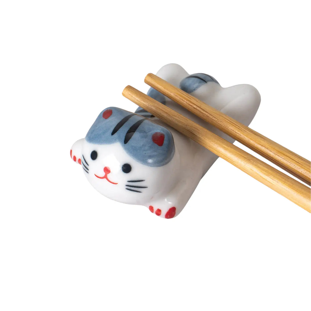 Stretching Cat Chopstick Rest - Gray – Indio