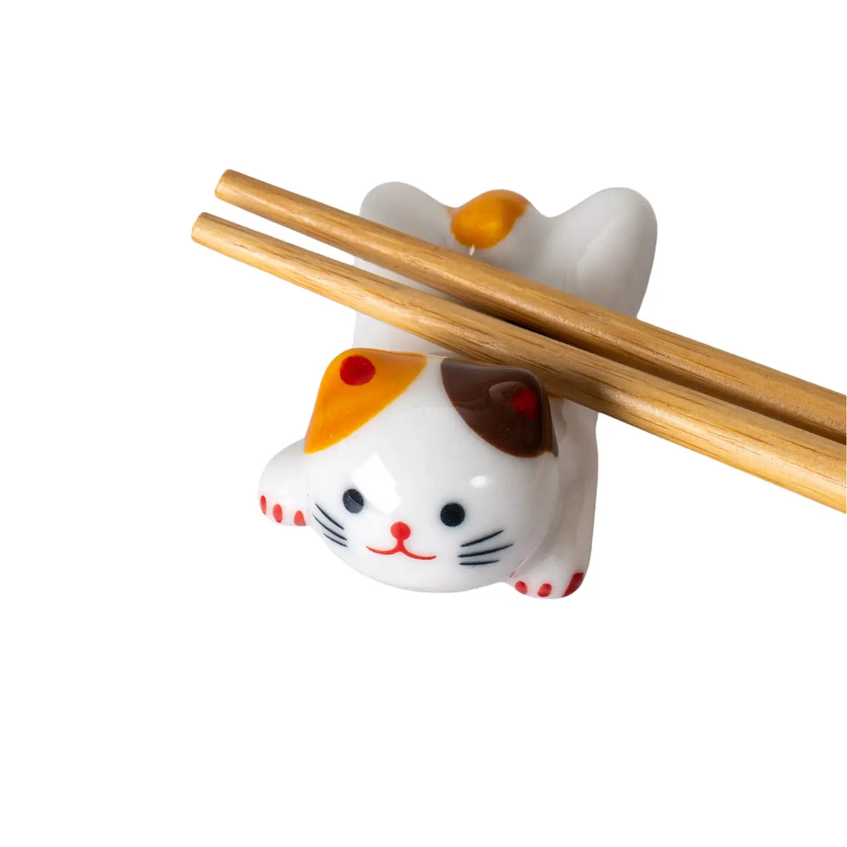 Stretching Cat Chopstick Rest - Calico – Indio Durham