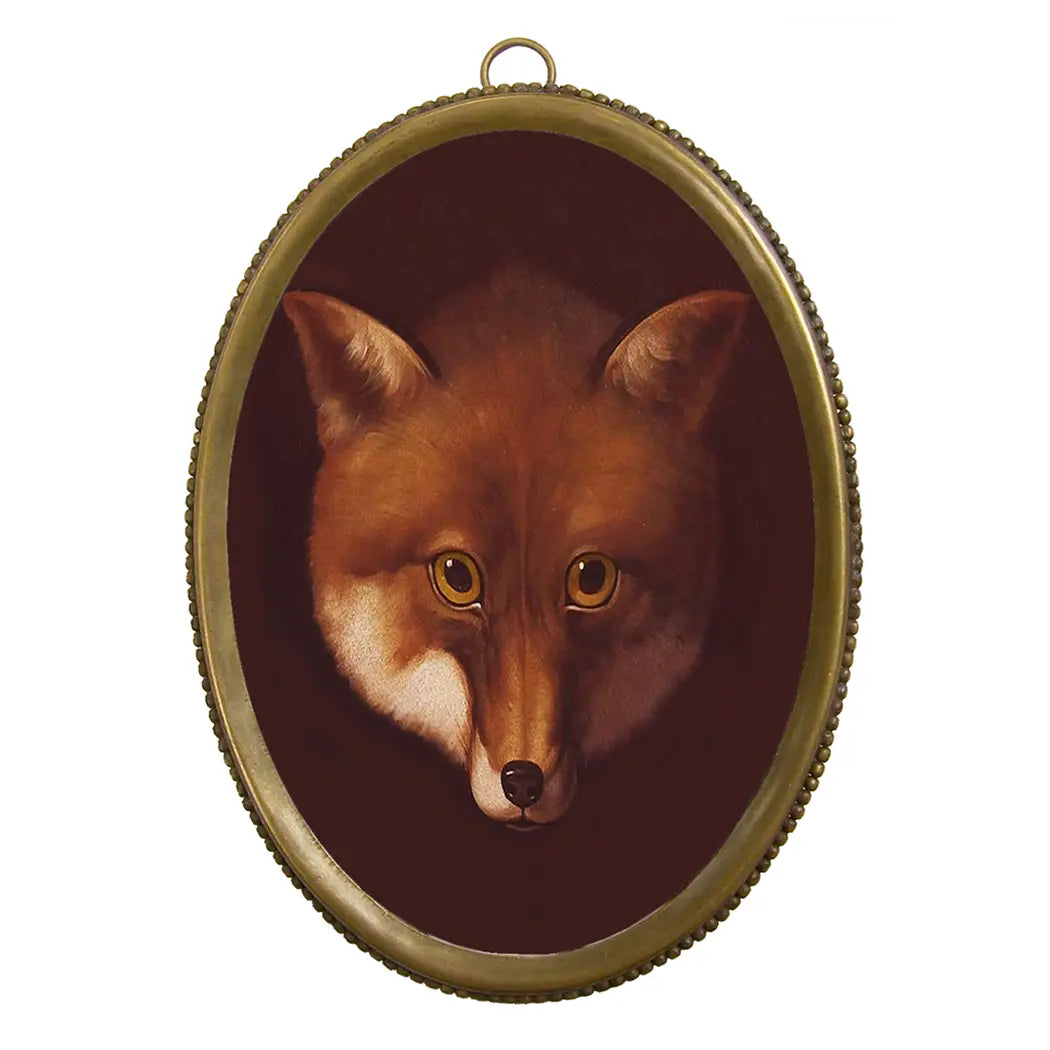 Fox Head Framed Print – Indio Durham