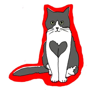 Sticker - Heart Cat – Indio Durham