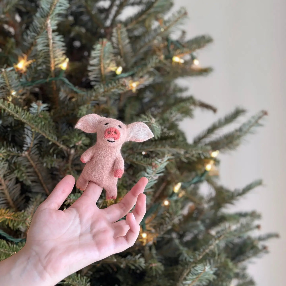 Felt Pig Finger Puppet – Indio